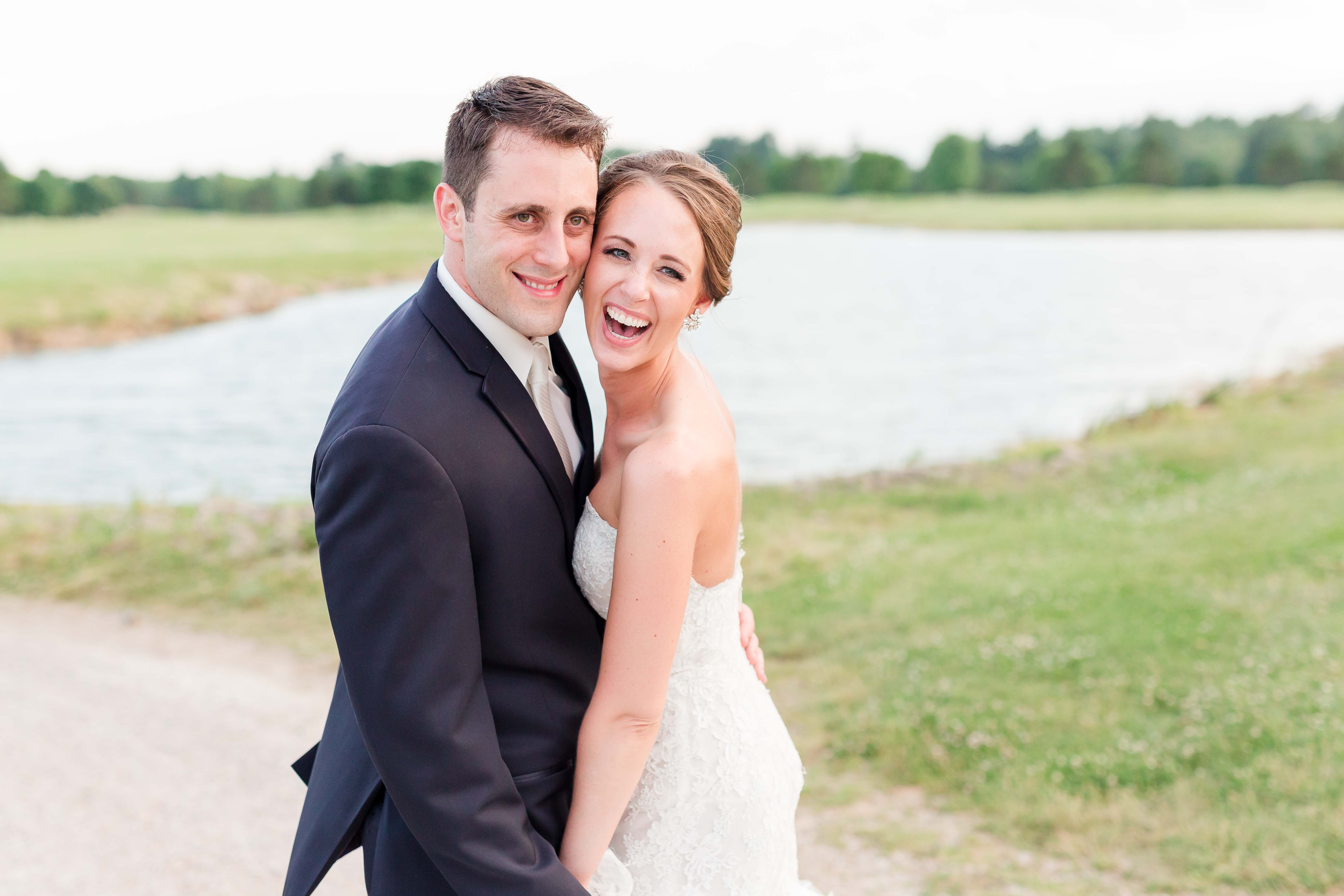 Reece & Heather | A Luxe Navy & Beige Garden Wedding in Waupaca ...